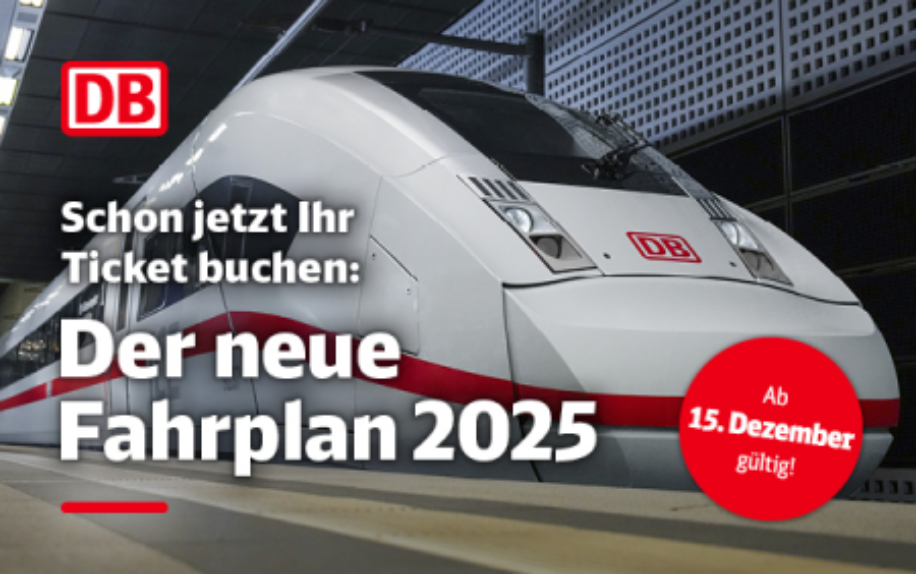DB Fahrplan 2025 – Schnellere Verbindungen und neue Routen - Lufthansa City Center ALR Business ...